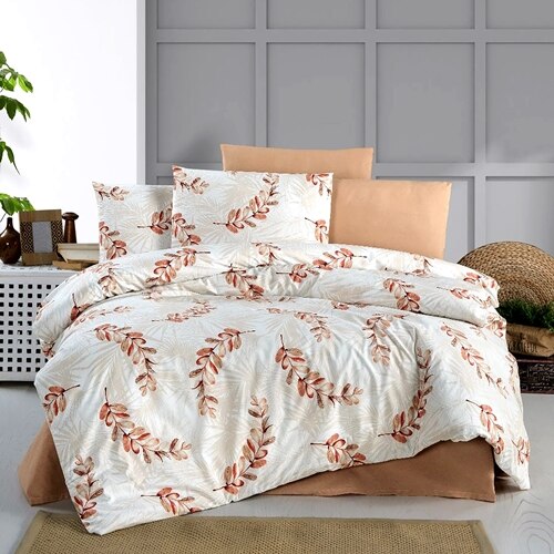 Двойно спално бельо Памук 100%, 4 части, Многоцветни, 240x240 см ...