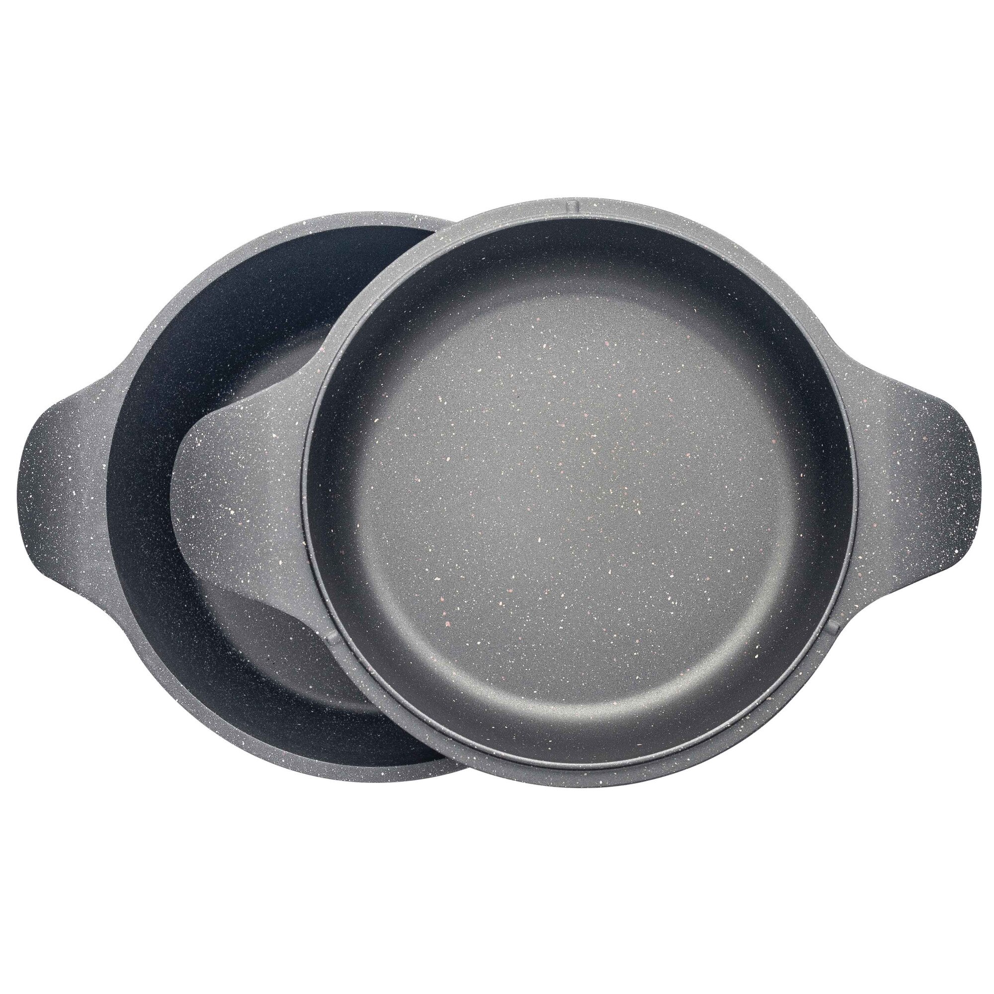Oala Neoklein CS24-Black 2in1, cu capac ce poate fi folosit ca tigaie ...