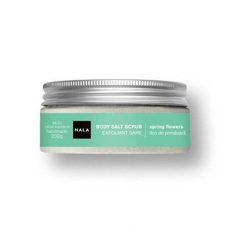 Exfoliant sare, NALA, flori de primavara, 200 g - eMAG.ro