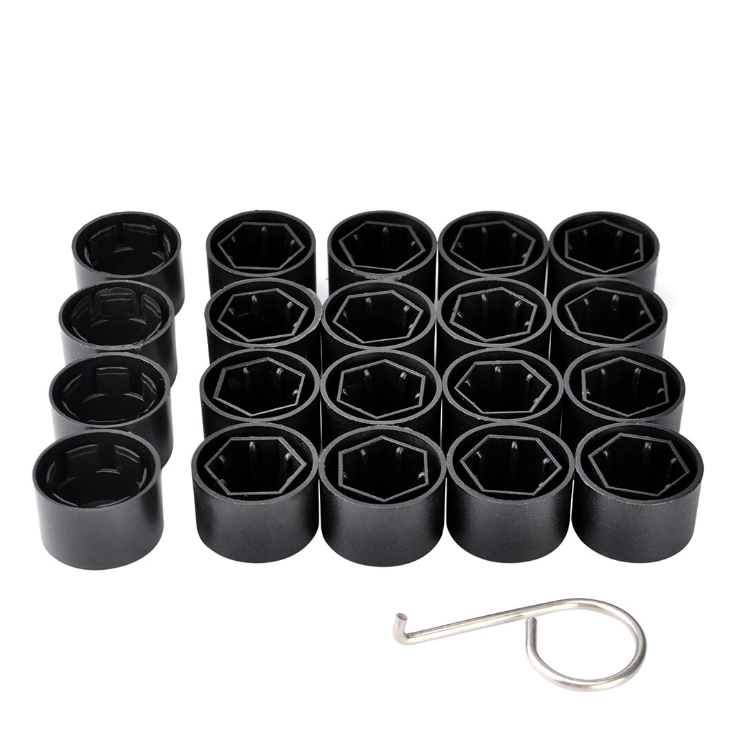 Set 20 capace prezoane de 17 mm si cheie de scos capace, VW/ Audi ...