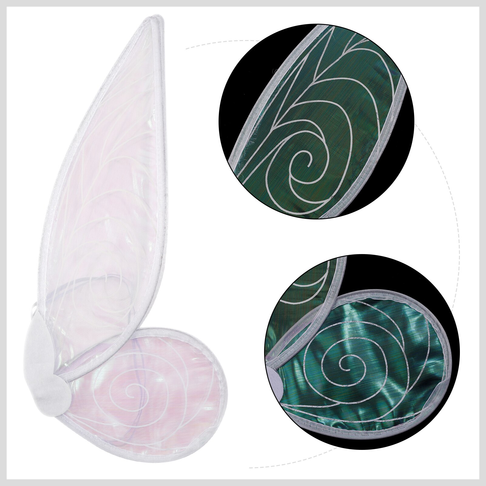 Set Aripi de inger fluture roz, Adulti si copii, cu bagheta si Coroana ...