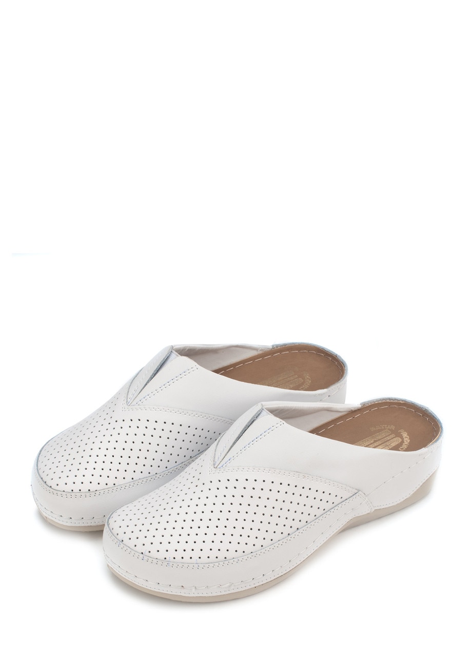 Saboti medicali din piele dama Tellus 25-06, Alb, 37 - eMAG.ro