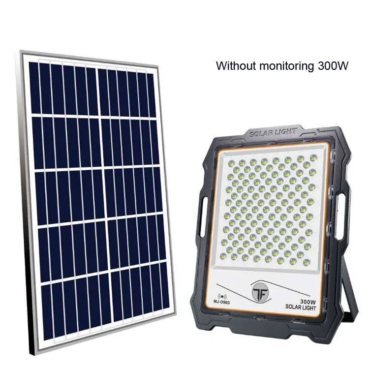 Proiector LED 300W cu Panou Solar 28W OneTech, 236 LED SMD, Telecomanda ...