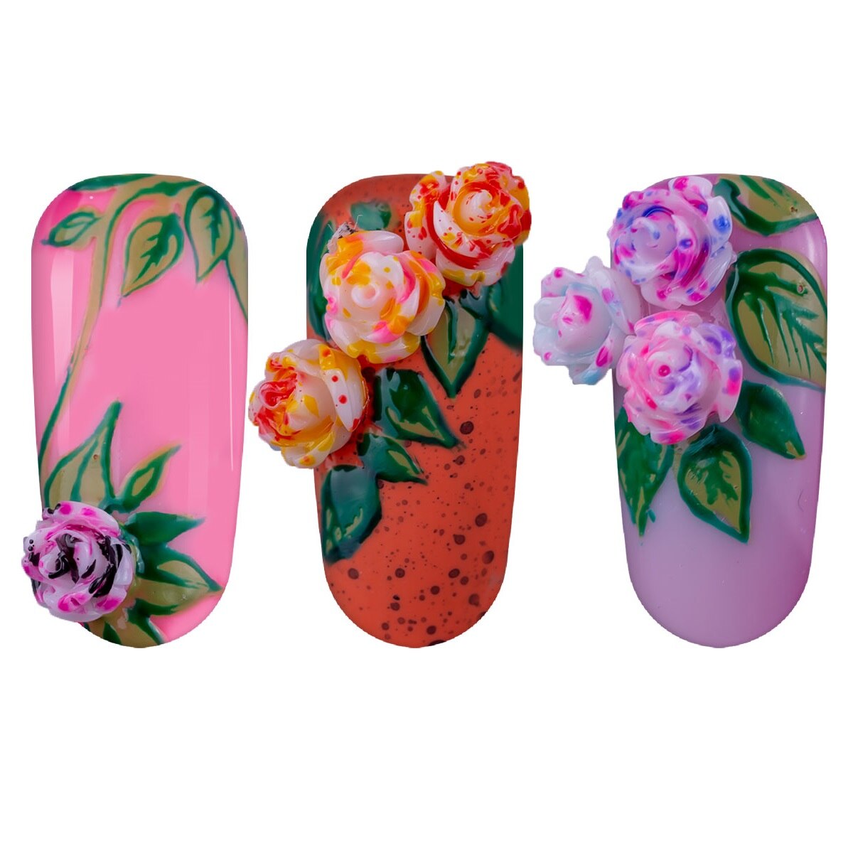 Decoratiuni pentru unghii 24 buc, “Floare” lr24 - eMAG.ro