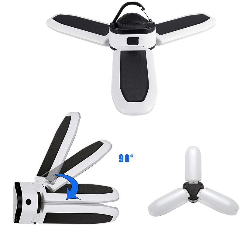 Bec solar led cu 3 brate si 5 moduri de iluminare MX - eMAG.ro