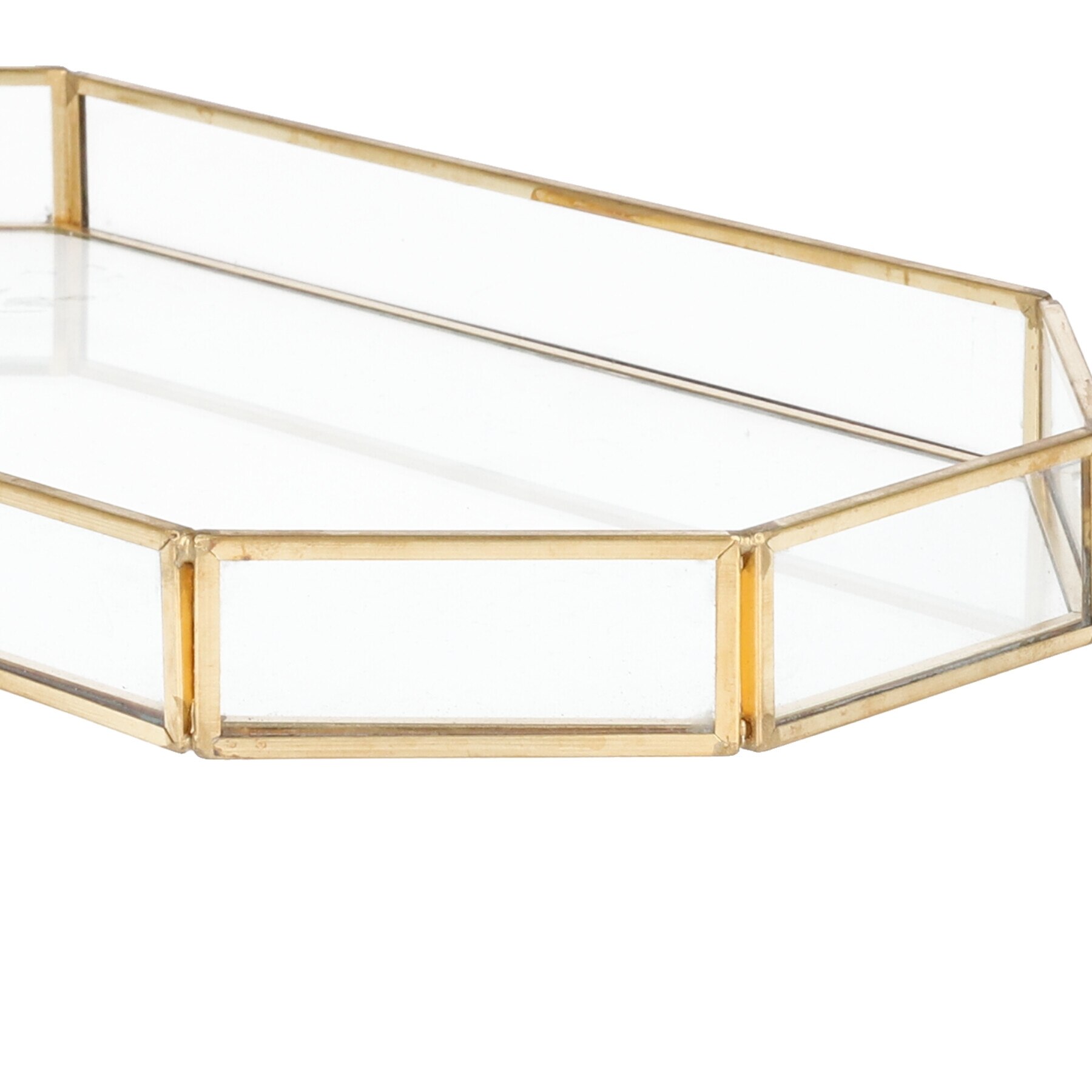 Tava, Homla, Fagure, Metal/Sticla, 27x15x2m, Auriu - eMAG.ro