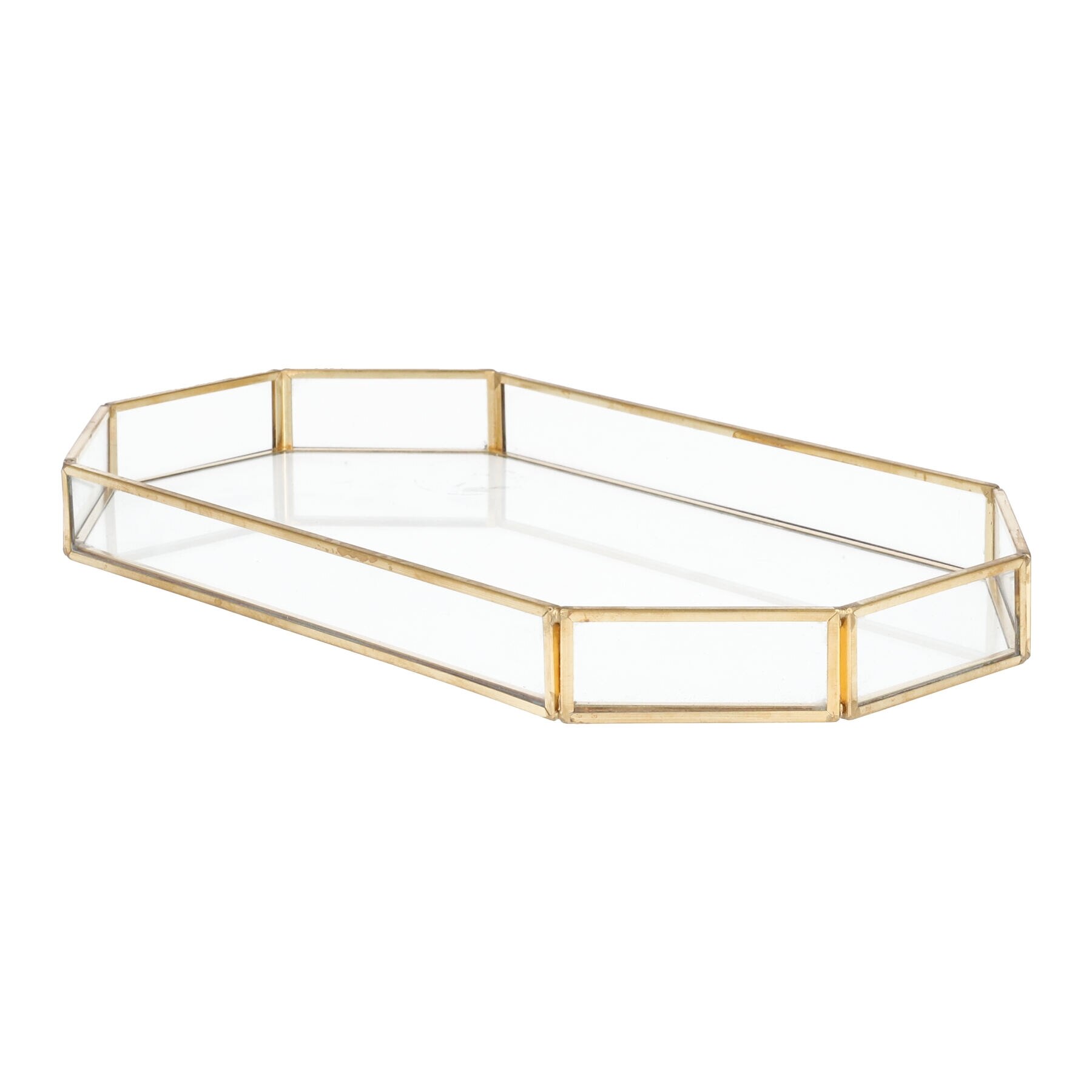 Tava, Homla, Fagure, Metal/Sticla, 27x15x2m, Auriu - eMAG.ro