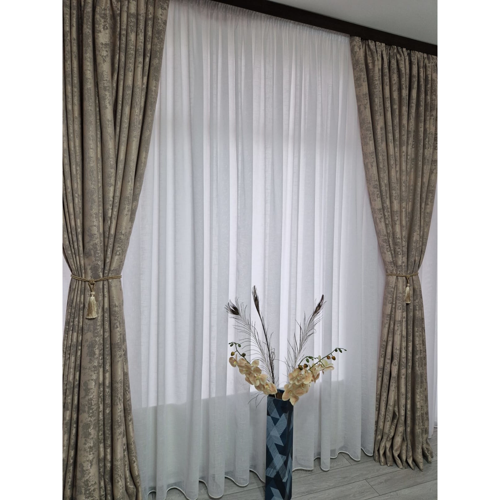 Draperie Nisip Bej 2buc x 100 x 240 - eMAG.ro