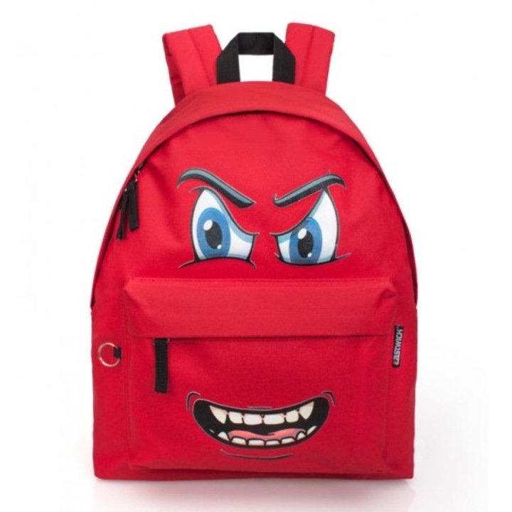Ghiozdan - Mad Red, Nylon, Rosu - eMAG.ro