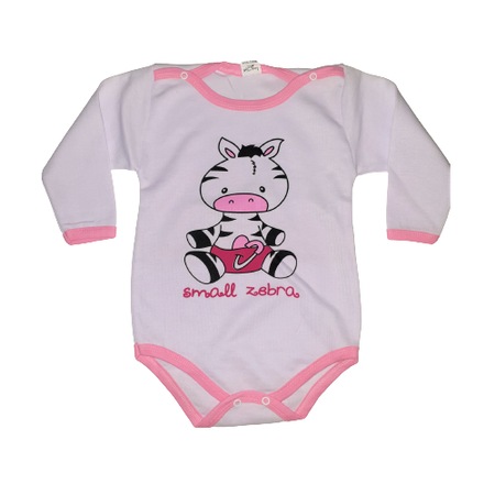 Body model zebra, 3-6 luni, roz - eMAG.ro