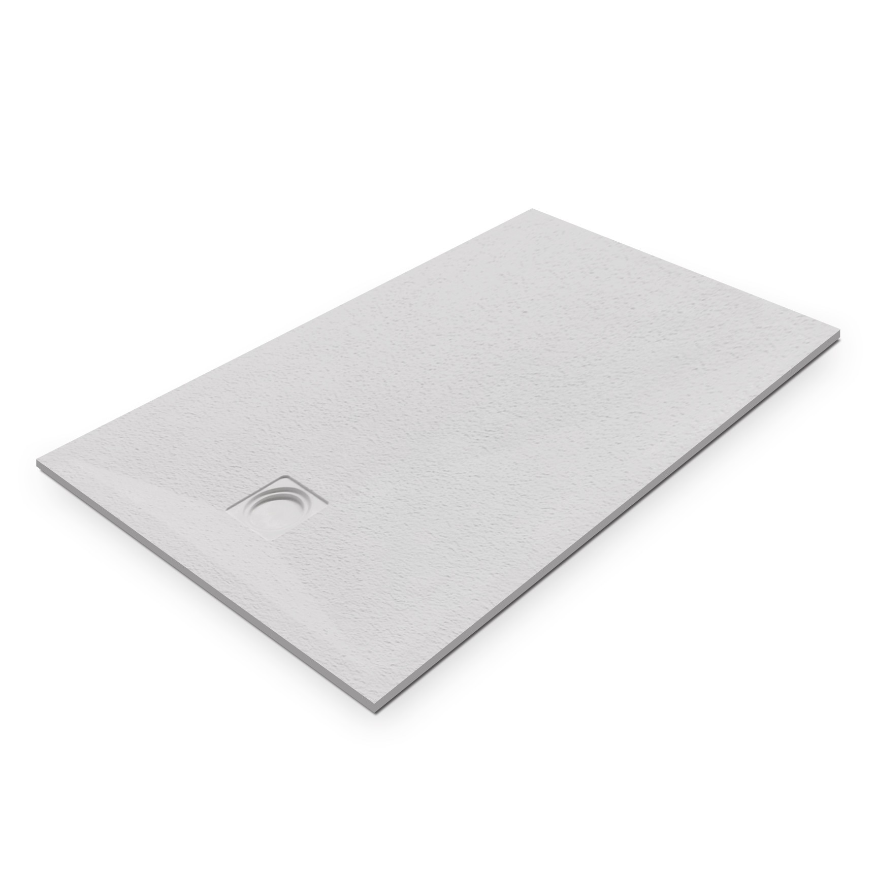 Cadita dus rectangulara, West Eliza, compozit, alb, design slim, 120 x ...