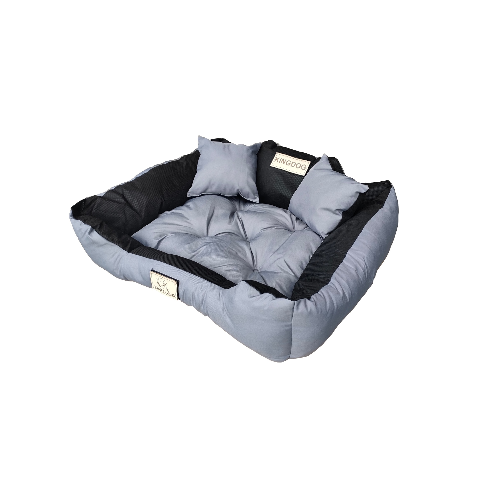 Pat pentru caini 100x75 cm, Culoare Gri - eMAG.ro