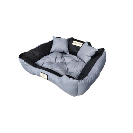 Culcus personalized pentru caini medii, 75x65cm, light grey, set 2 ...