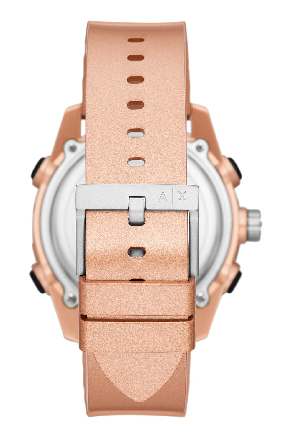 ARMANI EXCHANGE, Часовник с лого на верижката, Rose Gold - eMAG.bg