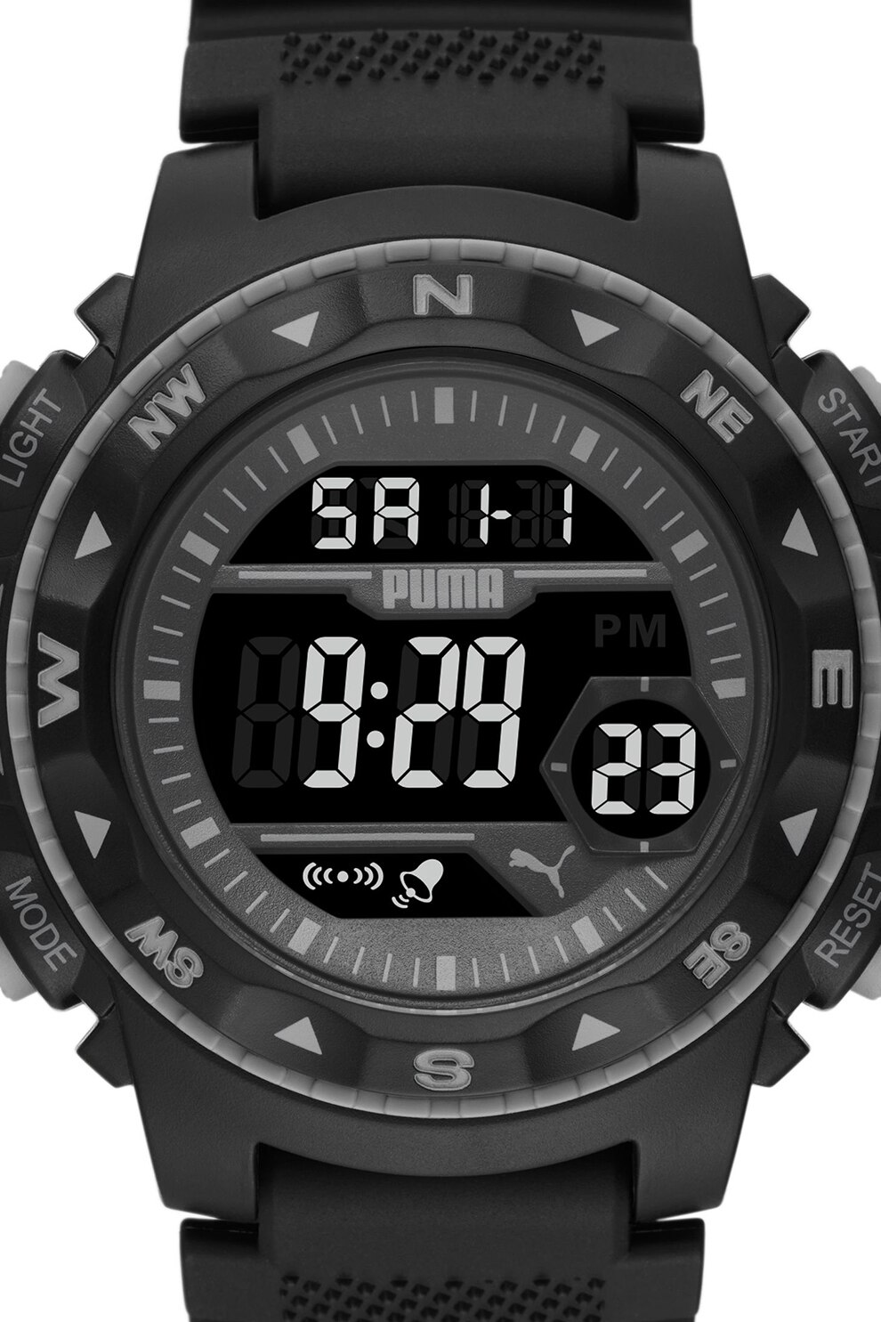 Puma, Ceas digital rotund, Negru - eMAG.ro