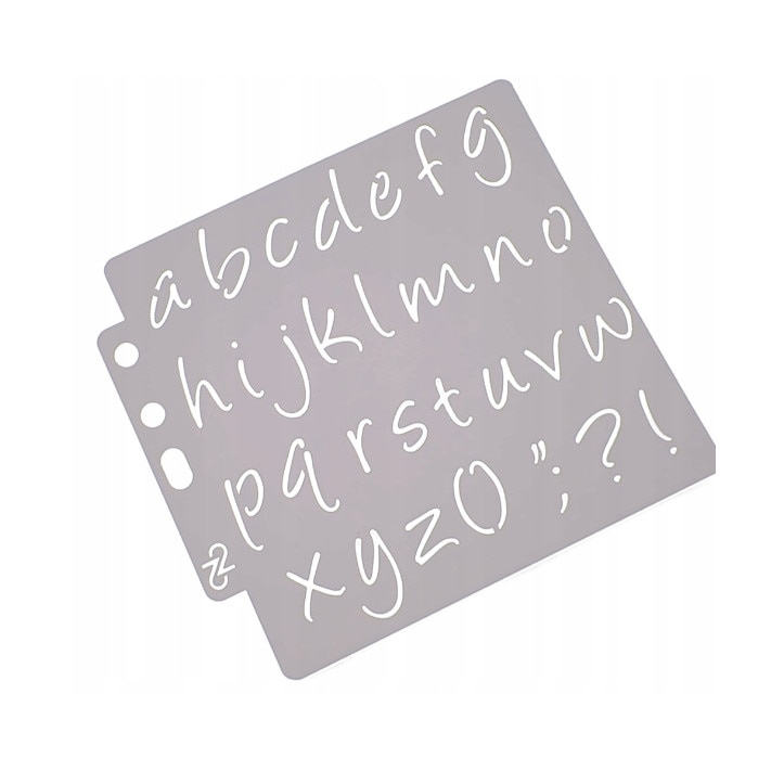 Sablon reutilizabil cu litere, Bej - eMAG.ro