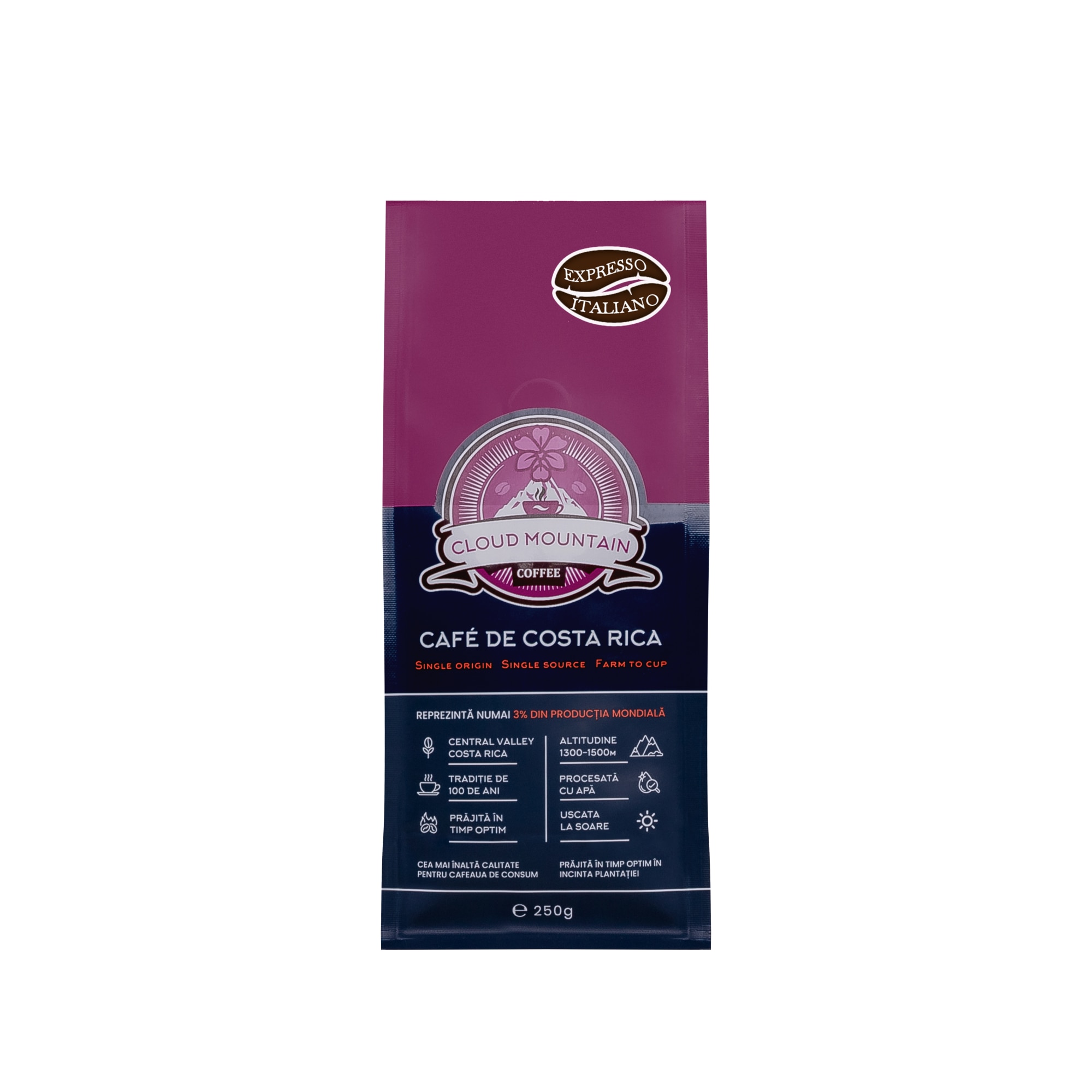 Cafea Boabe de Specialitate Espresso Italiano din Costa Rica, Cloud ...
