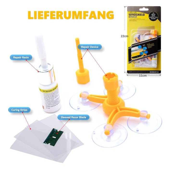 Kit reparare parbriz auto, pentru repararea crapaturilor sau ...