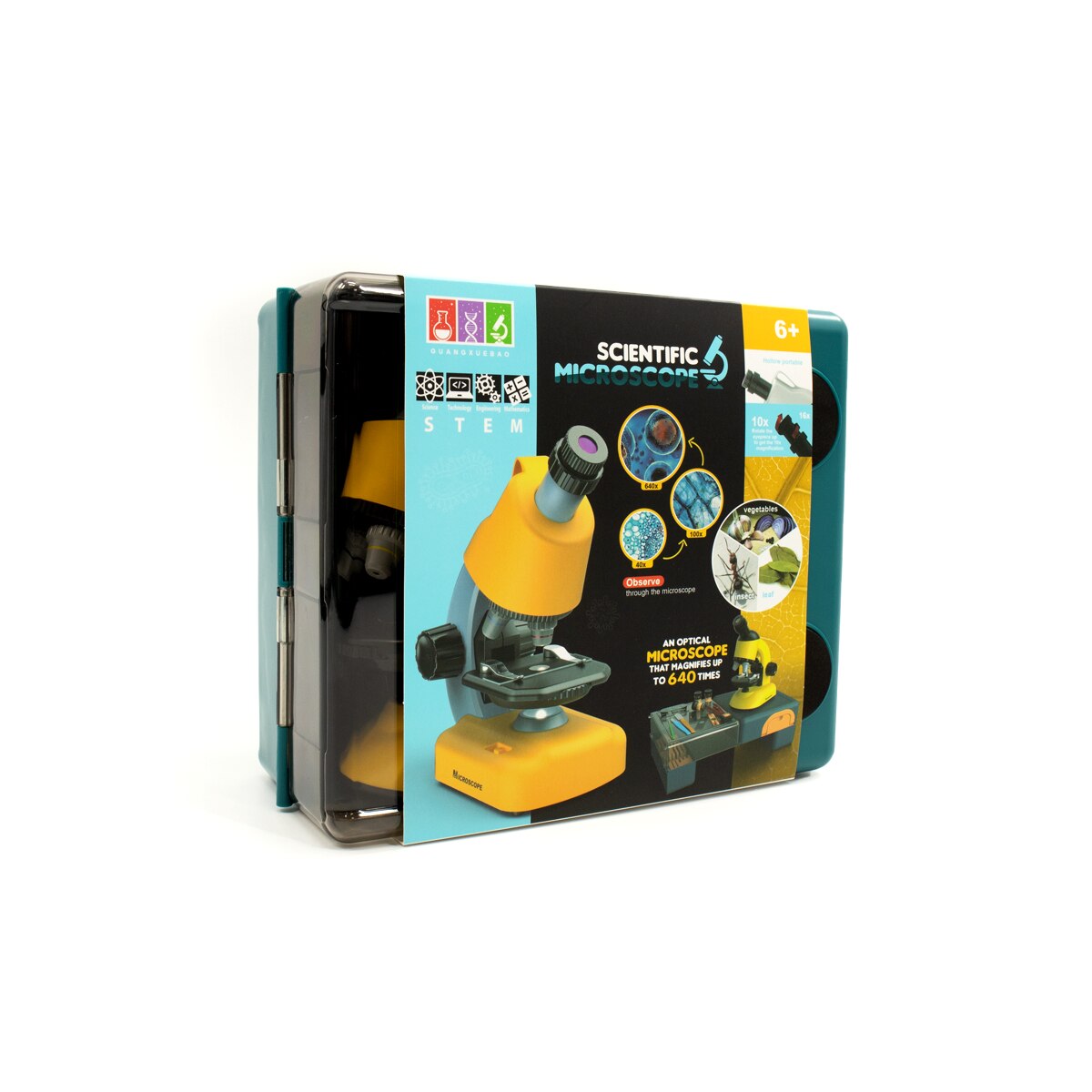 Microscop pentru copii, Icom Poland, Plastic, Multicolor - eMAG.ro