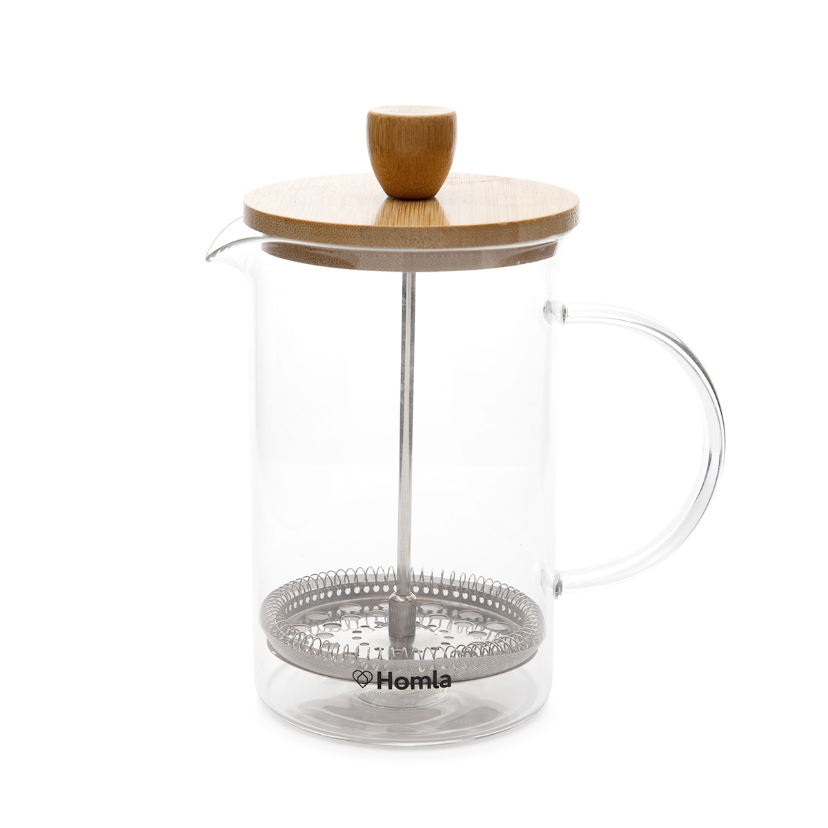 Infuzor cafea si ceai, Homla, Sticla/Inox, 0.8l, Argintiu - eMAG.ro