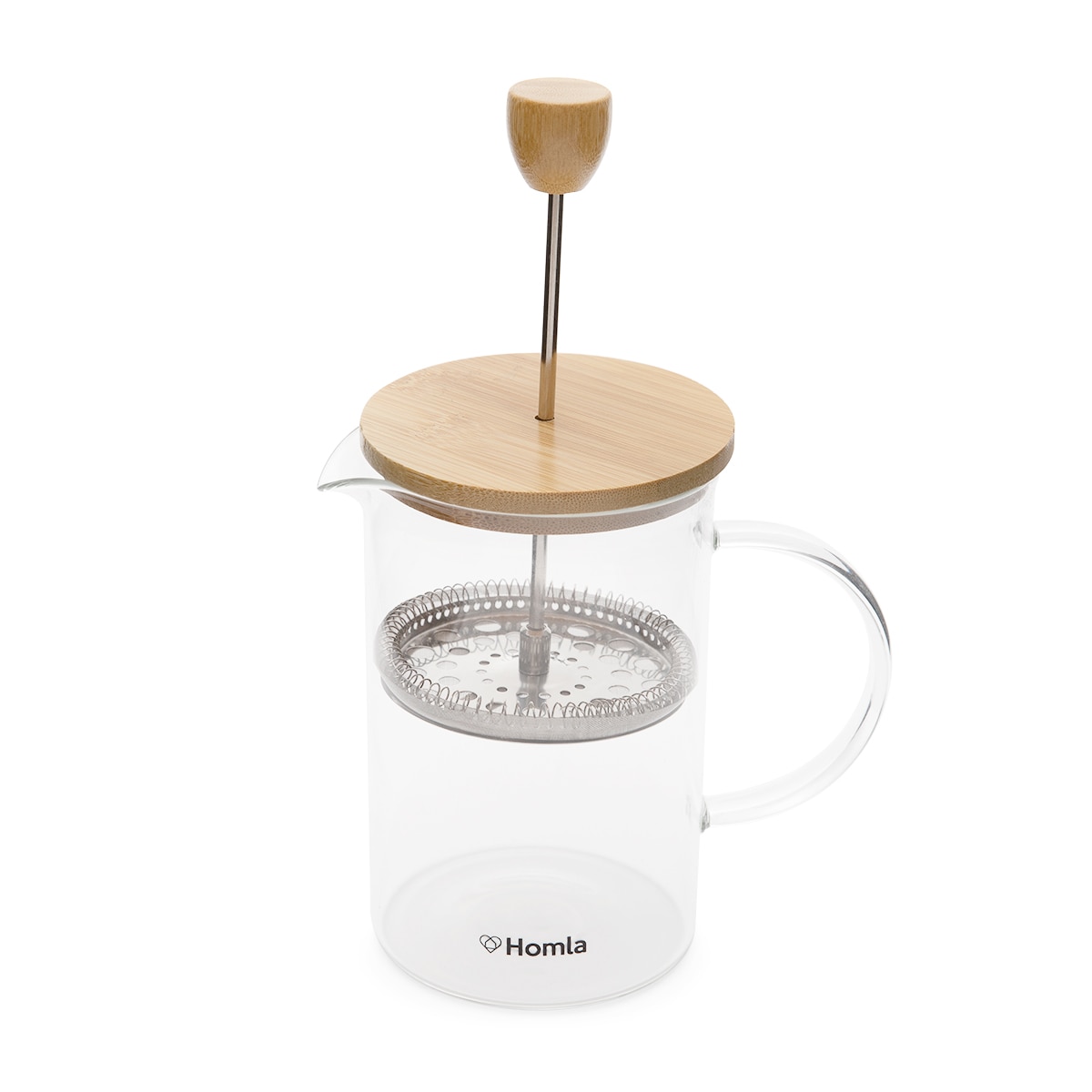 Infuzor cafea si ceai, Homla, Sticla/Inox, 0.8l, Argintiu - eMAG.ro