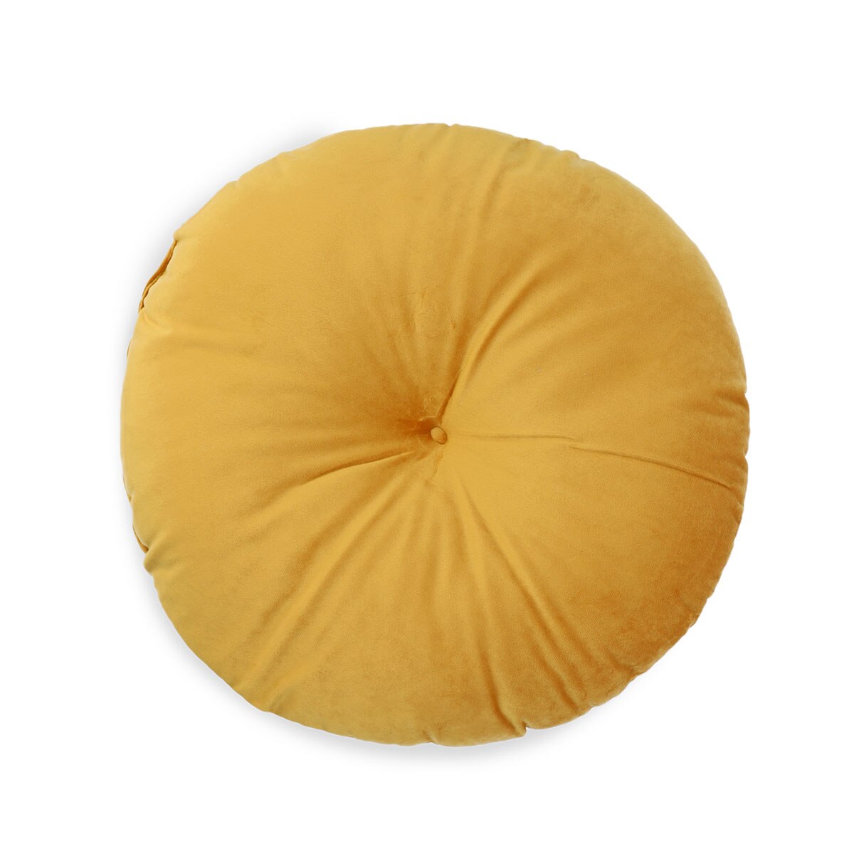 Kerek párna, Homla, Ollie, 40 cm, poliészter, sárga - eMAG.hu