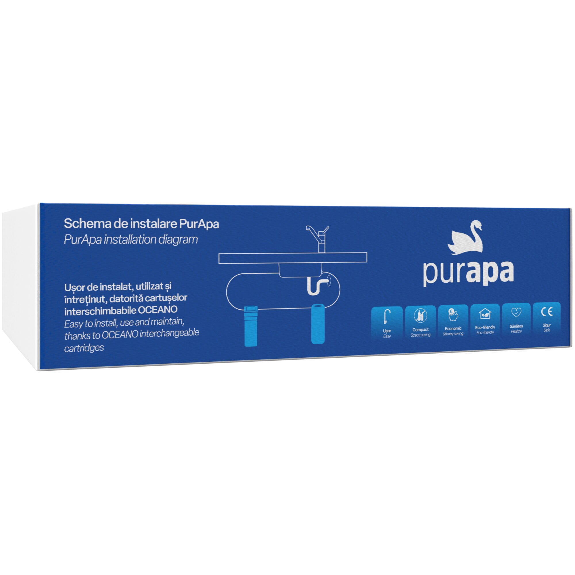 Kit complet de filtrare apa pentru chiuveta de bucatarie 11.000 L ...