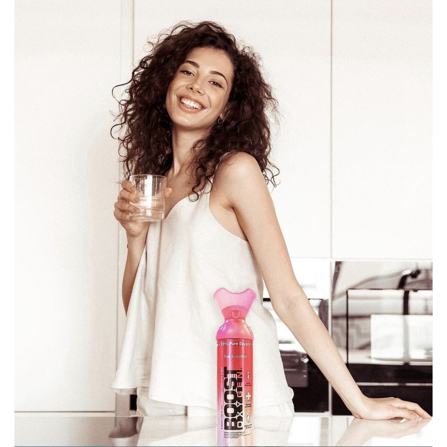 Tub Oxigen cu inhalator, Boost Oxygen, 5L, Grapefruit - eMAG.ro