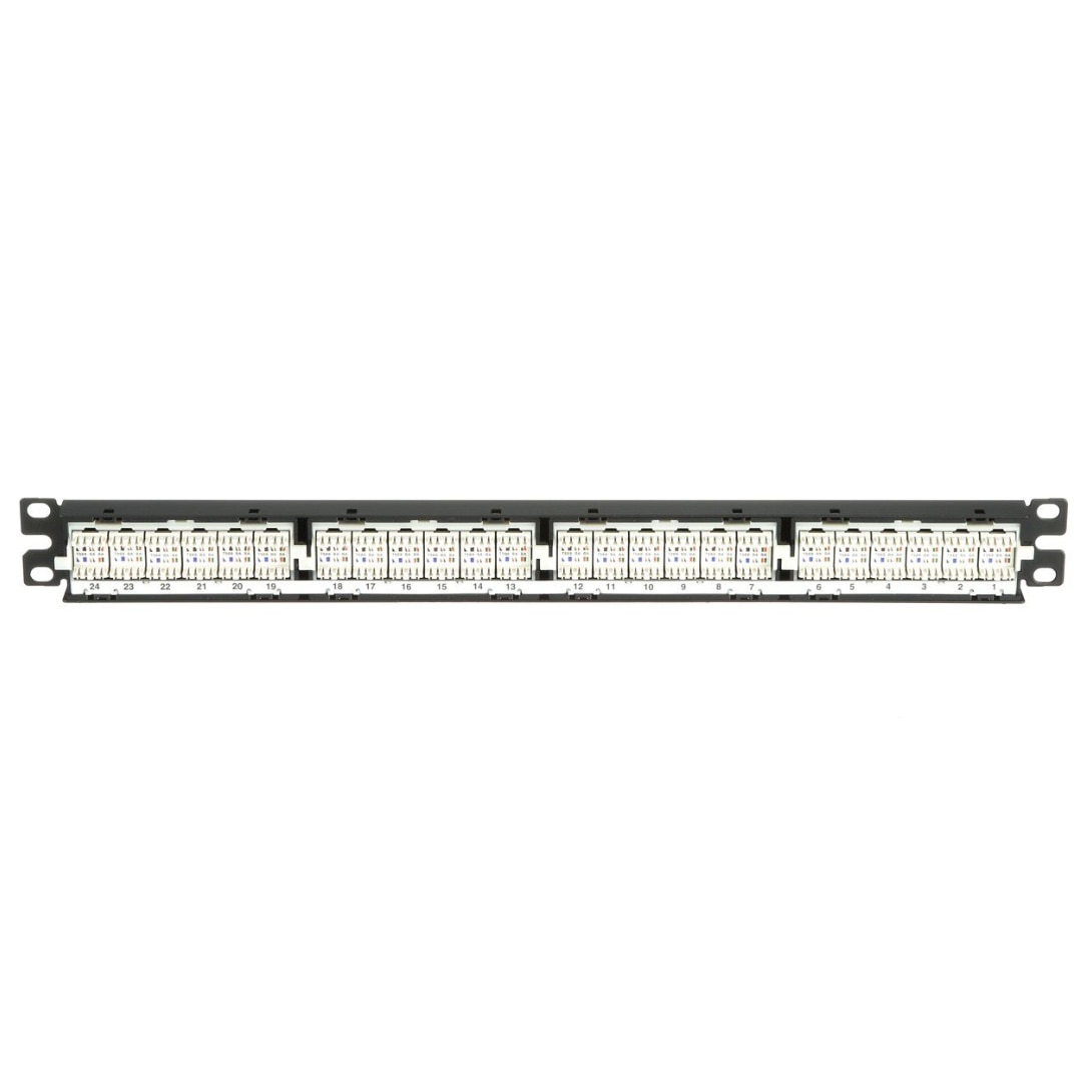 Patch Panel PANDUIT NK5EPPG24Y Punchdown Cat5e UTP Flat 24 Port 1U ...