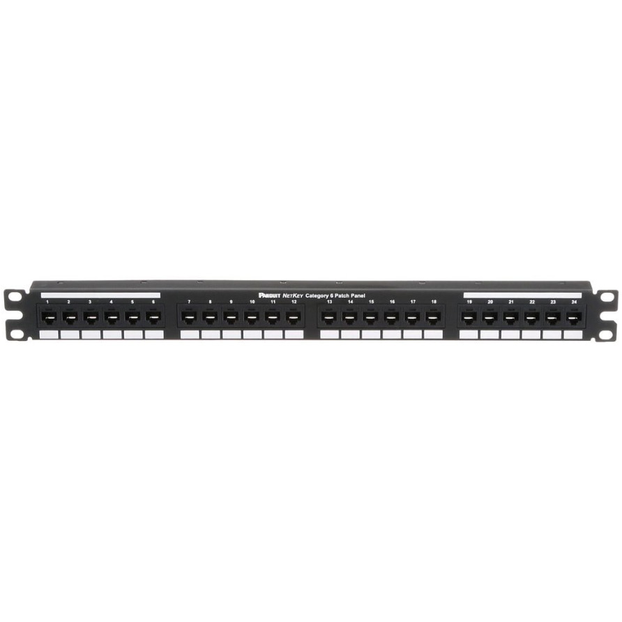 Patch Panel PANDUIT NK6PPG24Y Punchdown Cat6 UTP Flat 24 Port 1U - eMAG.ro