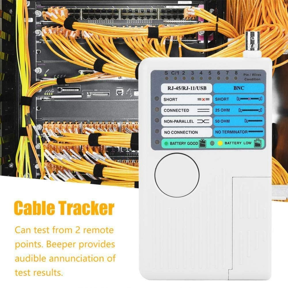 Tester de cablu de retea la distanta 4 in 1 USB/BNC/Rj11/Rj45, Tester ...