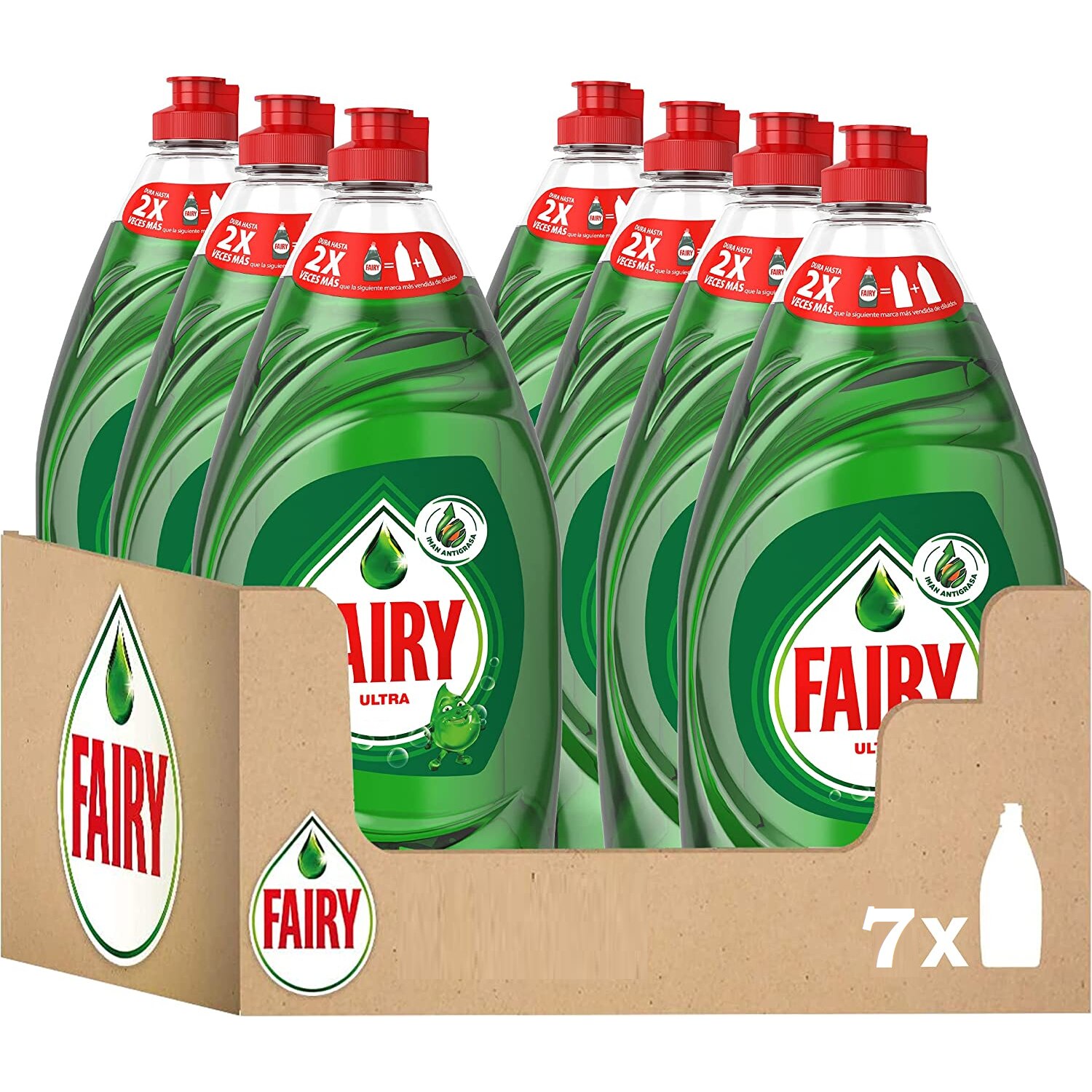 Set 7 x Detergent vase Fairy Apple Active Foam, 400 ml, 2.8 l - eMAG.ro