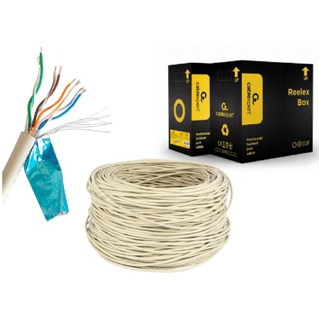 Cablu FTP GEMBIRD FPC-5004E-L, Cat5e, Cupru-Aluminiu, rola 305m - eMAG.ro
