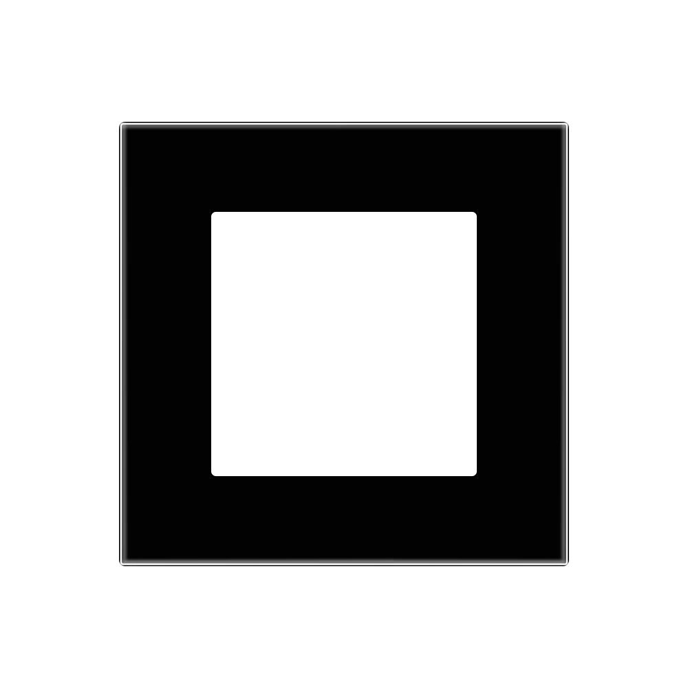 Rama Simpla LUXION Din Sticla, Negru - eMAG.ro