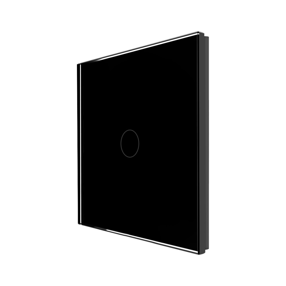 Panou Intrerupator Simplu cu Touch Din Sticla LUXION, Negru - eMAG.ro