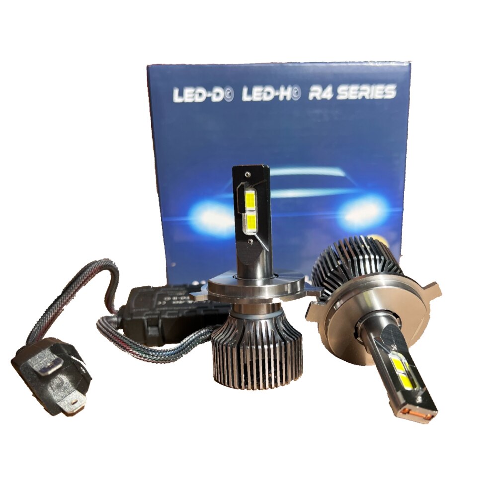 Kit led H4 LED-H© R4 Series 6000k 15000 lumeni 110W/set - eMAG.ro