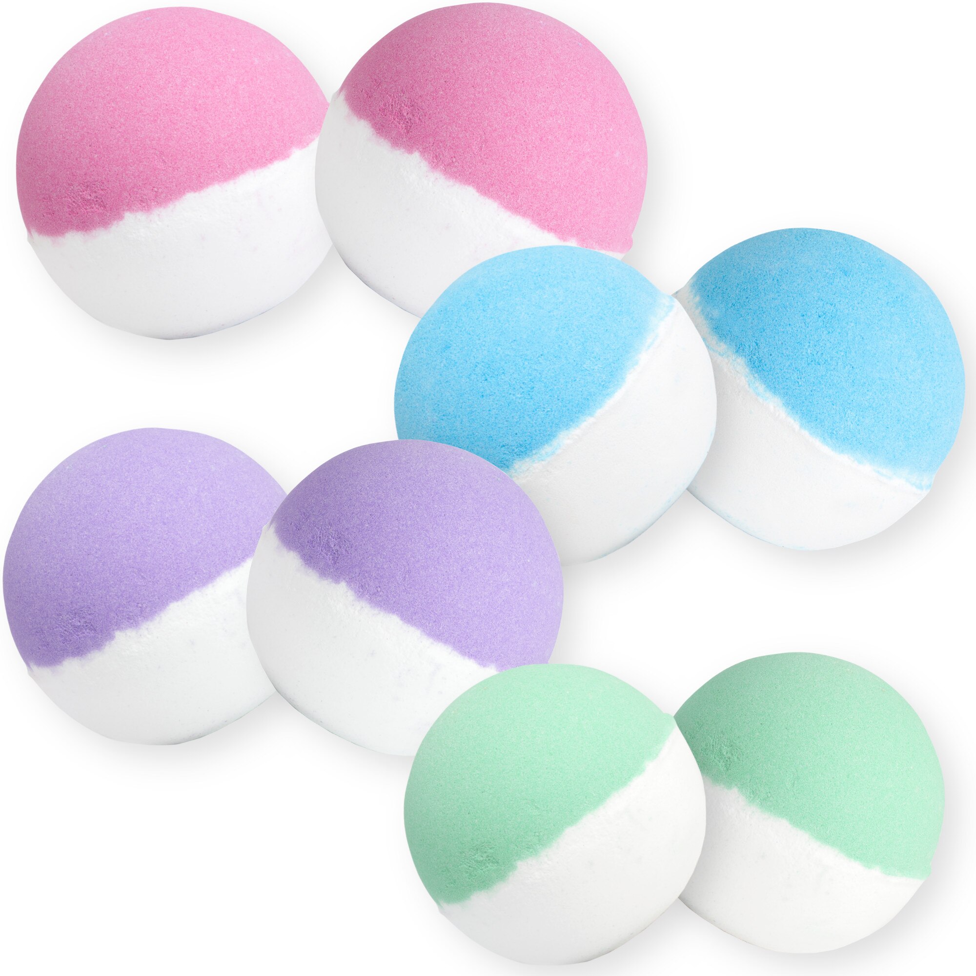 Set de 8 bombe de baie, IDC Institute, Multicolor, 90 g - eMAG.ro