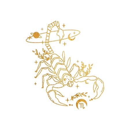 Sticker decorativ Zodiac, Auriu, 62 cm, 5470ST - eMAG.ro