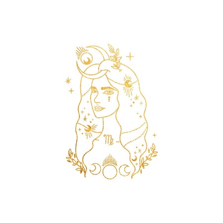 Sticker decorativ Zodiac, Auriu, 81 cm, 5475ST - eMAG.ro