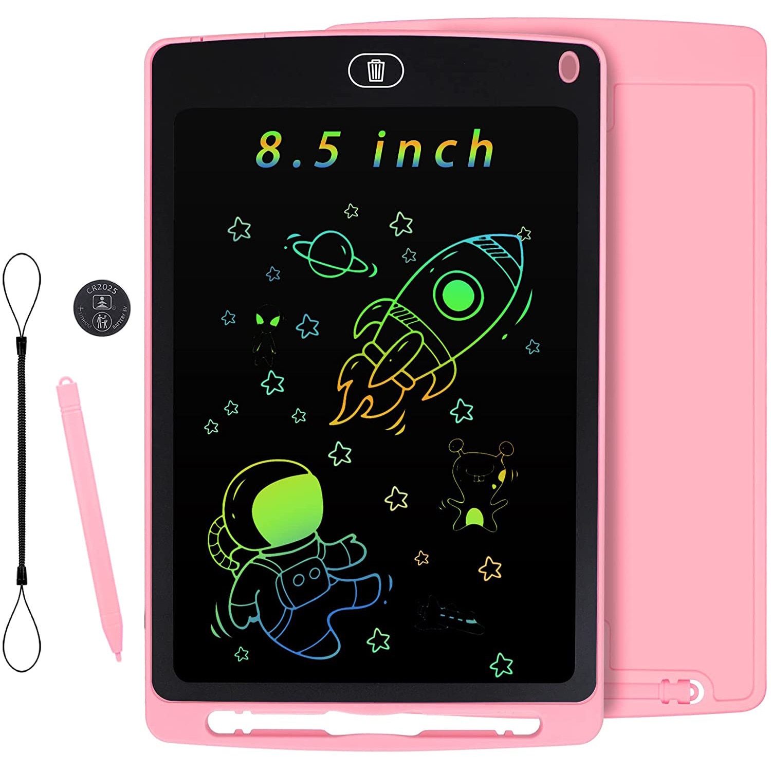 Tableta LCD pentru scris si desenat copii, 8.5 inch Roz - eMAG.ro