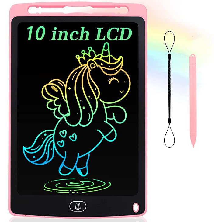 Lcd таблет за писане и рисуване деца 10 инча розов Emag Bg