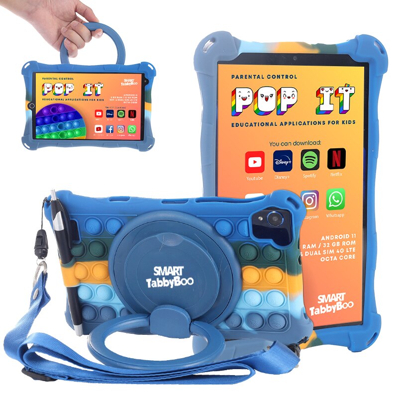 Детски Таблет SMART TabbyBoo Popit 8" IPS, 32GB, 2GB RAM, OctaCore ...