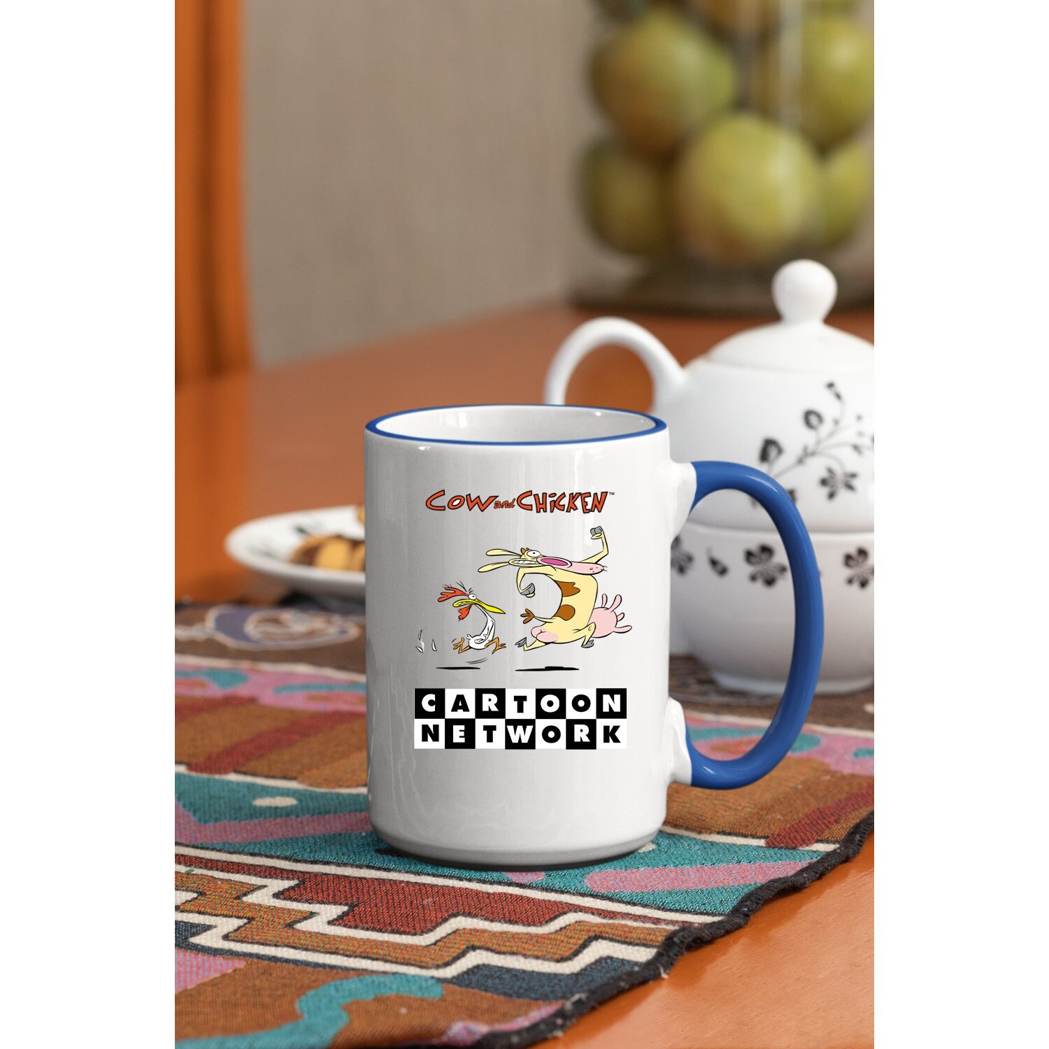 Cana personalizata cu imprimeu Desene - Vaca si puiu, Ceramica, 330 ml ...