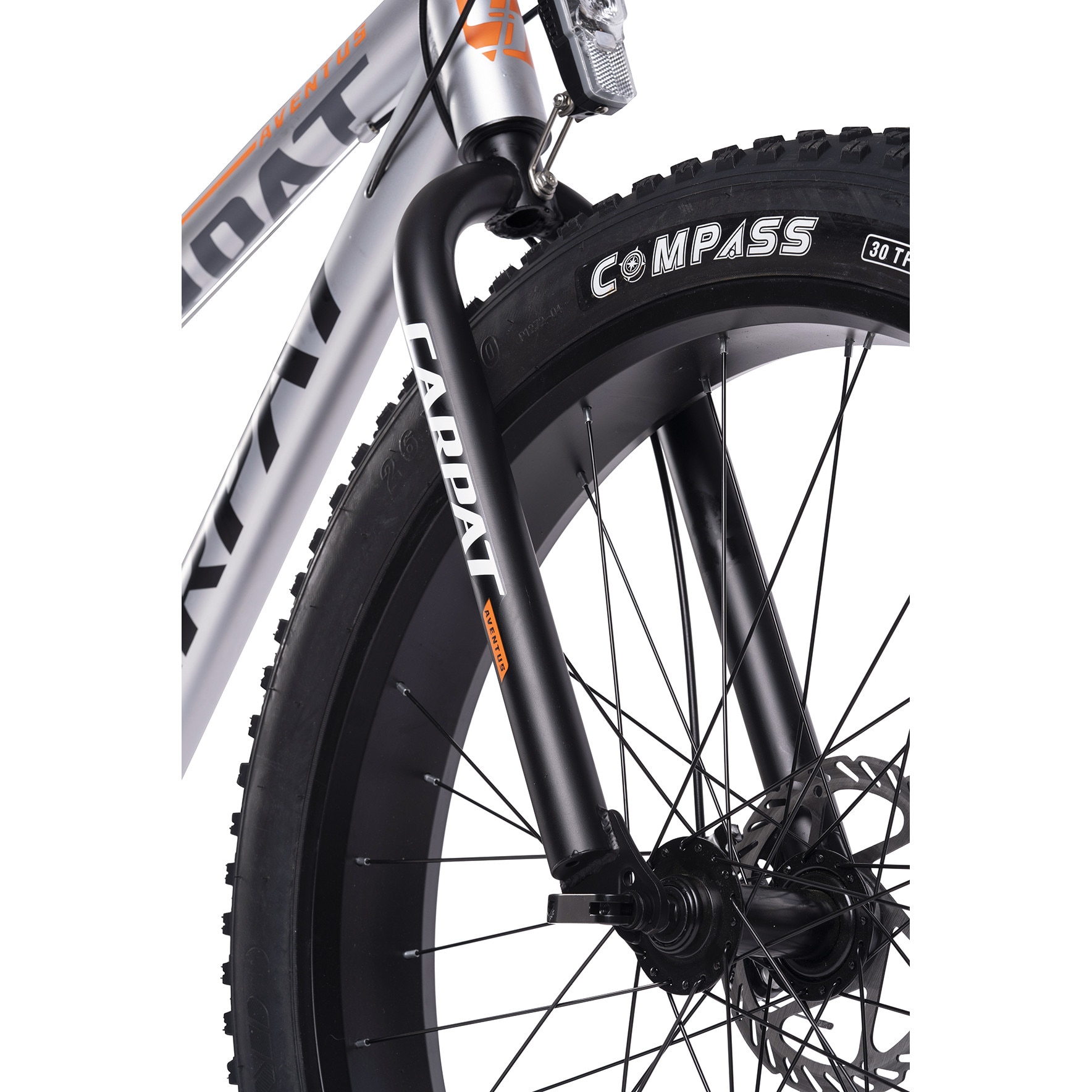 Bicicleta MTB-Fat Bike CARPAT Aventus C26217A, Manete Rotative, 7 ...