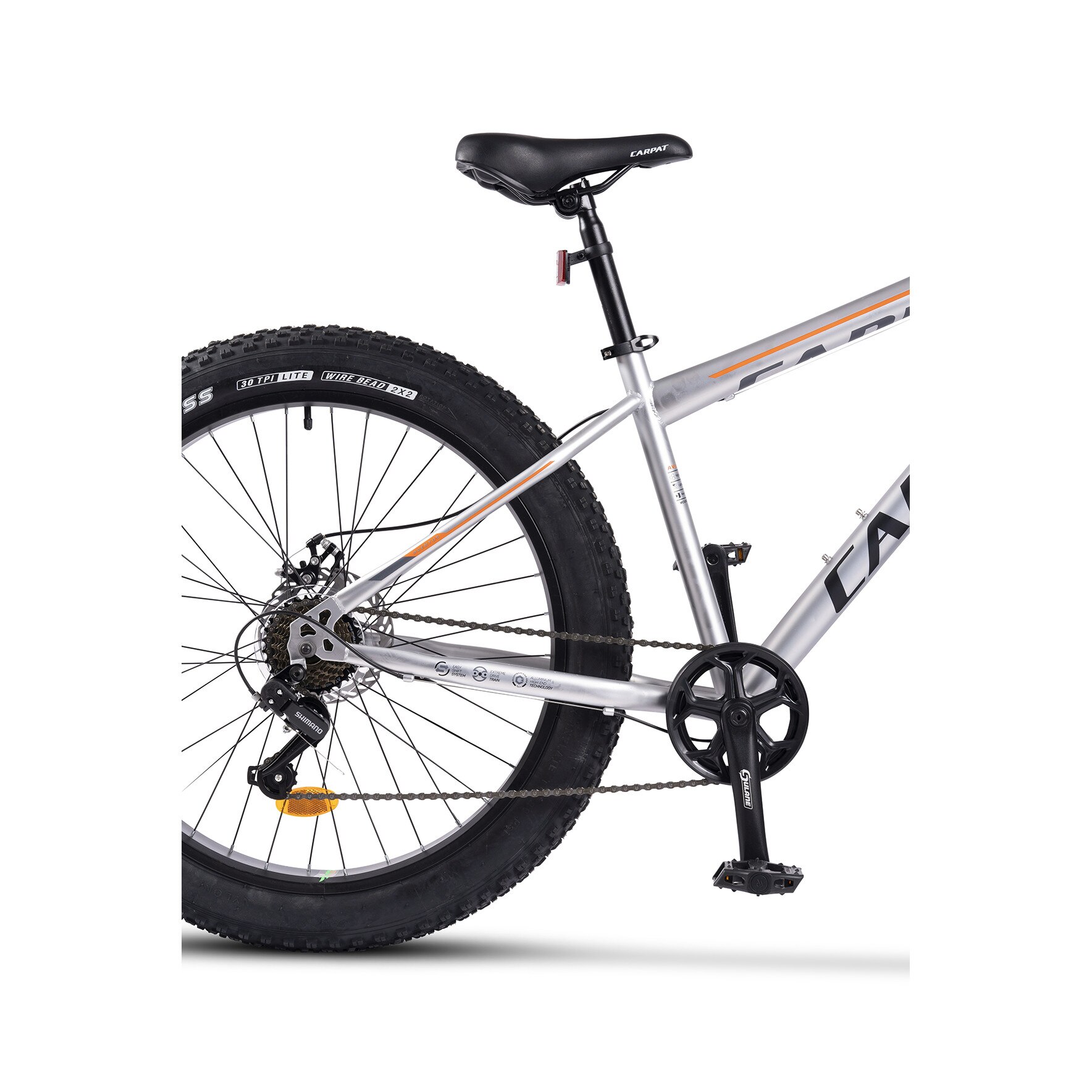 Bicicleta MTB-Fat Bike CARPAT Aventus C26217A, Manete Rotative, 7 ...
