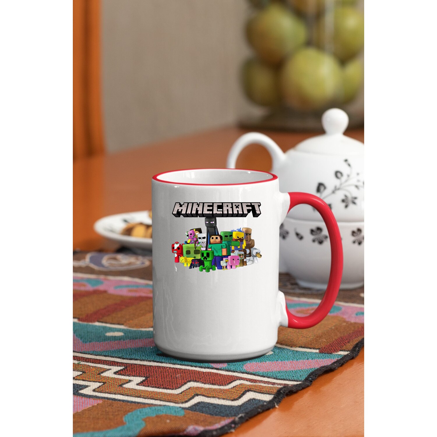 Cana personalizata cu imprimeu Desene - Minecraft model 2, Ceramica ...