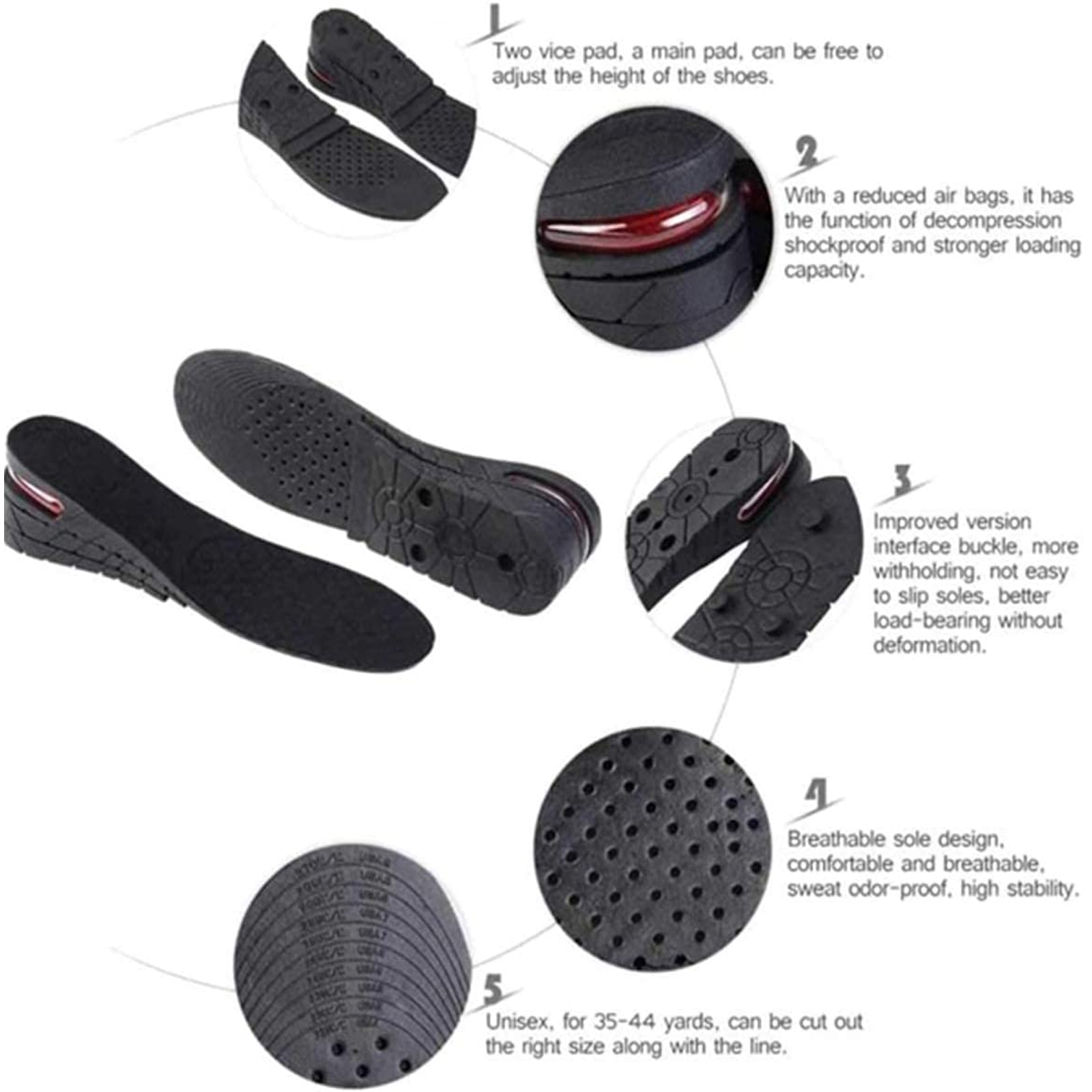 Set 2 Branturi Tip Talpici Ortopedici Inaltatori, Zggzerg, Cu Absorbtie ...