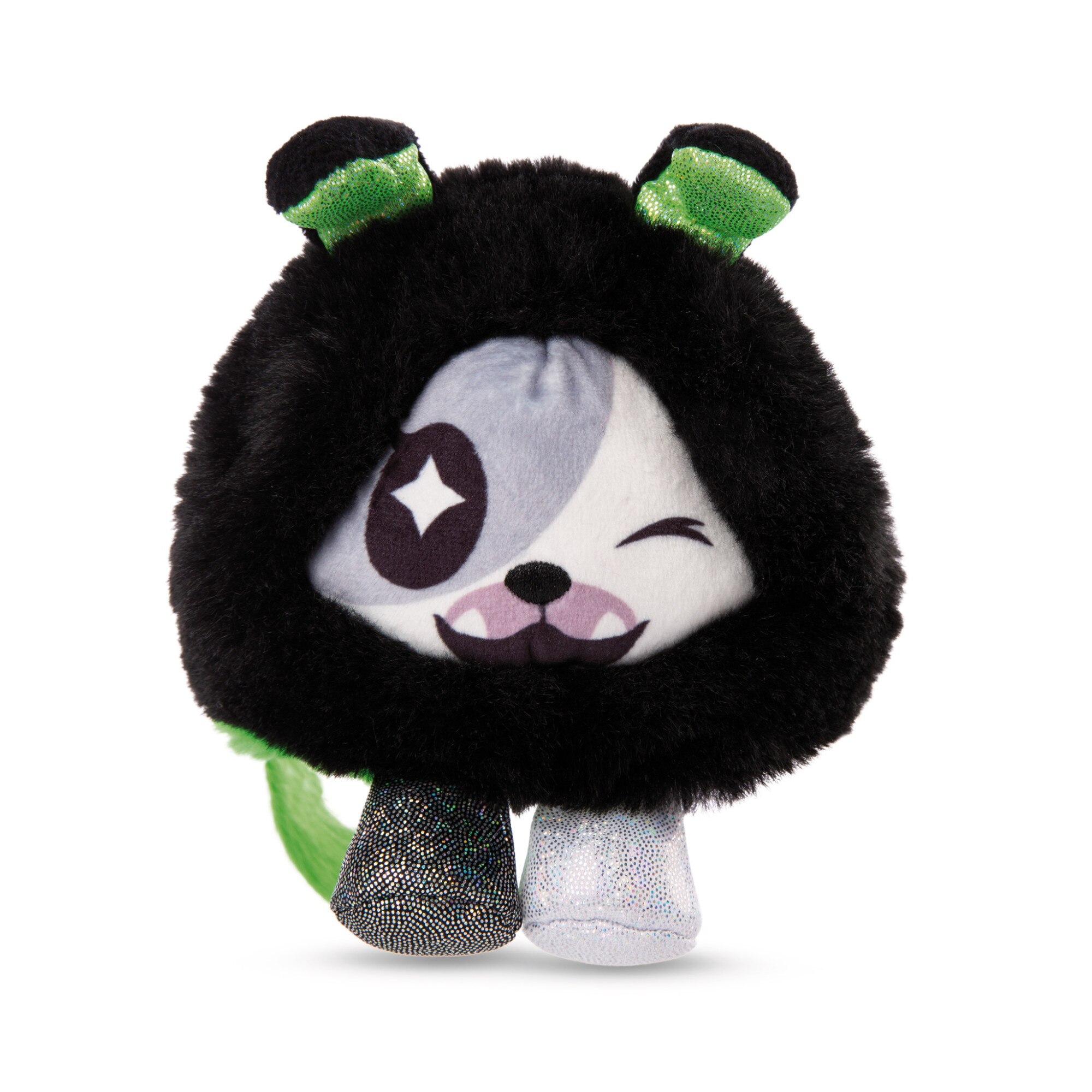 Catel reversibil de plus 2 in 1, Bonbi, Negru, 12 cm - eMAG.ro