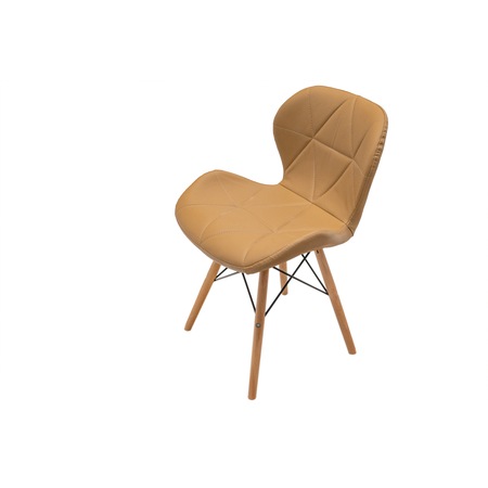 Scaun DENVER Oslo, cappuccino, model scandinav, sezut tip scoica ...