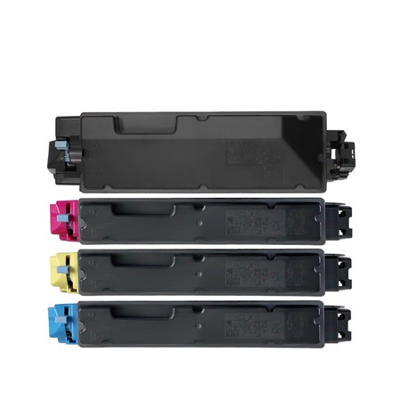 Set 4 cartuse toner compatibil Kyocera TK-5140 Multicolor, pentru Kyocera ECOSYS M6530cdn ...